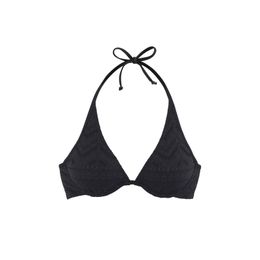 Lascana B&uuml;gel-Bikini-Top, Schwarz, Gr. 36D, Damen, B&uuml;gel-Bikinis, Material: Polyamid, Elasthan