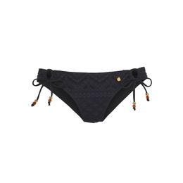 Lascana Damen Bikini-Slip, Schwarz, Gr. 42, Bikinihosen, Material: Polyamid
