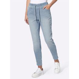 Heine Damen 7/8-Hose, Blau, Gr. 42, 7/8-Hose, Material: Baumwolle