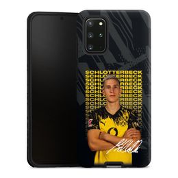 DeinDesign Galaxy S20 Plus Handy Panzer Handyh&uuml;lle robuste Outdoor H&uuml;lle Schutzh&uuml;lle matt Borussia Dortmund Nico Schlotterbeck Bvb Tough Case