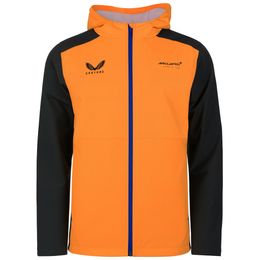 Castore x McLaren Formel-Team Herren Orange Wasserabweisende Jacke