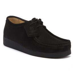 TOWER London Apache Schwarz Wildleder Schuhe