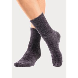 Lavana Damen Kuschelsocken, Bunt, Gr. 39/42, Str&uuml;mpfe & Socken, Material: Polyester