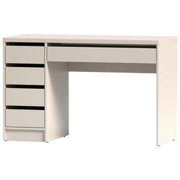 Livetastic Schreibtisch, Kaschmir, Holzwerkstoff, 5 Schublade(n) Schubladen, rechteckig, 55x77.6x120 cm, Arbeitszimmer, Schreibtische, B&uuml;rotische
