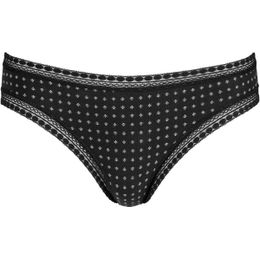 Lascana Damen Brasilslip, Schwarz, Gr. 44/46, Unterhosen, Material: Baumwolle