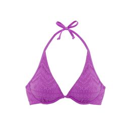 Lascana B&uuml;gel-Bikini-Top, Lila, Gr. 36B, Damen, B&uuml;gel-Bikinis, Material: Polyamid, Elasthan