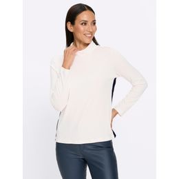 Heine Damen Langarmshirt, Natur, Gr. 50, Langarm-Shirts, Material: Viskose