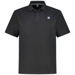 Herren Gro&szlig;e Gr&ouml;&szlig;en | Lerros Poloshirt mit Strukturgewebe Farbe schwarz Gr&ouml;&szlig;e: 5XL