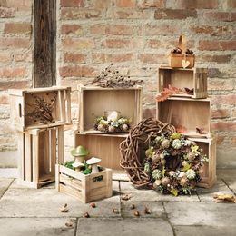 Holzkiste "Basic", 3er Set