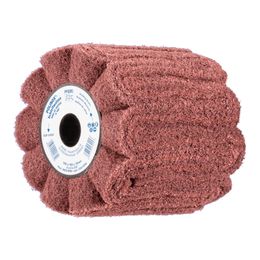 Pferd TOOLS POLINOX Vlies-Schleifwalze PNG &Oslash; 100x100mm Keilnut 19 mm A180 f&uuml;r Feinschliff und Finish (44641202)