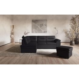 Ecksofa COTTA, B:250cm H:88cm T:90cmgrau, NaturLEDER: Bitte beachten Sie, dass Lederbez&uuml;ge mehr N&auml;hte aufweisen als Stoffbez&uuml;ge.;Kunstleder