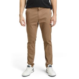 Tom Tailor Herren Chinohosecaribou beige, Gr. 33, unifarben, Web, Obermaterial: 98% Baumwolle, 2% Elasthan. Futter: 65% Polyester, 35% Baumwolle,