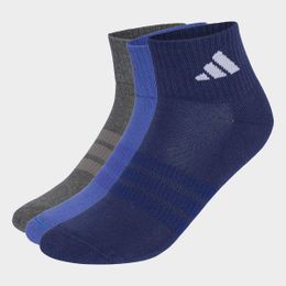 Damen Funktionssocken "CUSHIONED SPORTSWEAR ANKLE 3ER-PACK", adidas Performance, Gr. Ldual indigo, dunkelgrau heather, dunkelblau, wei&szlig;,