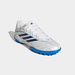 M&auml;dchen Fu&szlig;ballschuh "COPA PURE IV CLUB KIDS, HYBRIDRASEN", adidas Performance, Gr. 33zero metallic, dunkelblau, lucid ray blau, Synthetik, Schuhe,