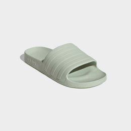 Damen Badesandale "AQUA ADILETTE", adidas Sportswear, Gr. 43linen gr&uuml;n, linen gr&uuml;n, linen gr&uuml;n, Synthetik, Schuhe, Badelatschen