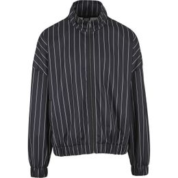 Urban Classics Herren Trainingsjacke "Urban Classics Pinstripe Trackjacket"schwarz, wei&szlig;, Gr. M, gestreift, 100% Polyester, Jacken