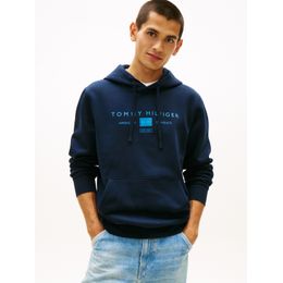 Tommy Hilfiger Herren Hoodie "BRAND LOVE TR MONO STACK"desert sky, Gr. L, Sweatware, Obermaterial: 100% Baumwolle, Sweatshirts
