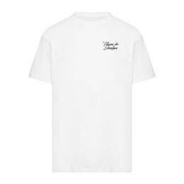 MisterTee Herren T-Shirt "MisterTee Flowers For Strangers Heavy Oversize Tee"wei&szlig;, Gr. XL, bedruckt, 100% Baumwolle, Shirts