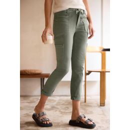Damen Regular-fit-Jeansolive wash, Gr. 29, STREET ONE STUDIO, unifarben, Web, 81% Baumwolle, 17% Polyester, 2% Elasthan, Jeans, Middle Waist