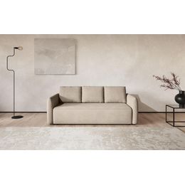 Big-Sofa COTTA, B:222cm H:89cm T:102cmnature, 96% POLYESTER (PES) 4% POLYAMID(PA), Sofas, "Megasofa, Flow, Breite 222 cm", wahlweise mit
