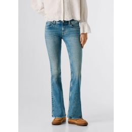 Pepe Jeans Damen 5-Pocket-Jeans "FLARE LW PIMLICO"mid used, Gr. 31, Denim/Jeans, Obermaterial: 90% Baumwolle, 8% Polyester, 2% Elasthan, Jeans, im