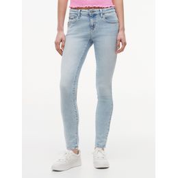 Tommy Jeans Damen Skinny-fit-Jeans "SOPHIE LW SKN"denim light, Gr. 32, unifarben, Denim/Jeans, Obermaterial: 99% Baumwolle, 1% Elasthan, Jeans,