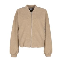 Urban Classics Damen Bomberjacke "Urban Classics Ladies Structured Bomber Jacket", beige, Gr. 5XL, unifarben, 100% Polyester, Jacken