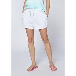 Chiemsee Damen Jogginghosewei&szlig;, Gr. L, 80% Baumwolle, 20% Polyester, Hosen