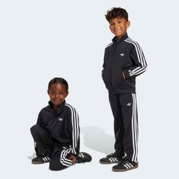 M&auml;dchen Trainingsanzug "FIREBIRD"schwarz, wei&szlig;, Gr. 116, adidas originals, Obermaterial: 100% Polyester, Sportanz&uuml;ge, f&uuml;r Kinder, zweiteiliges Set,