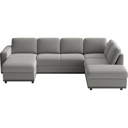 Sit & More Wohnlandschaft SIT & MORE, B:305cm H:85cm T:212cmgrau, 100% Polyester, Sofas, "Cordoba", wahlweise mit Schlaffunktion und Bettkasten oder Stauraum