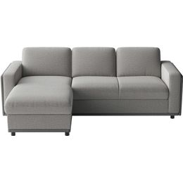 Sit & More Ecksofa SIT & MORE, B:236cm H:85cm T:161cmgrau, 100% Polyester, Wohnzimmer, Sofas, "Cordoba", wahlweise mit Schlaffunktion und Bettkasten oder