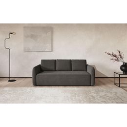 Big-Sofa COTTA, B:222cm H:89cm T:102cmanthrazit, 100% POLYESTER, Sofas, "Megasofa, Flow, Breite 222 cm", wahlweise mit Schlaffunktion