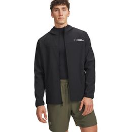Under Armour Herren Laufjacke "UA VELOCITI STORM JACKET"schwarz, reflective, Gr. XL, Obermaterial: 87% Polyester, 13% Elasthan, Jacken, f&uuml;r Laufen