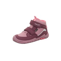 Superfit M&auml;dchen Barfu&szlig;schuh "TRACE, WMS: mittel", Gr. 33rot, rosa, Lederimitat, Textil, unifarben mit Farbeinsatz, Schuhe, Klettboots mit