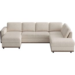Sit & More Wohnlandschaft SIT & MORE, B:305cm H:85cm T:212cmcappuccino, 100% Polyester, Sofas, "Cordoba", wahlweise mit Schlaffunktion und Bettkasten oder