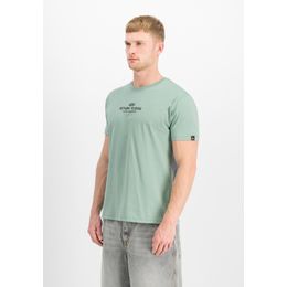 Herren T-Shirt "Return To Base T-Shirt"frost gr&uuml;n, Gr. M, Alpha Industries, Obermaterial: 100% Baumwolle, Shirts