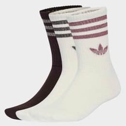 Damen Sportsocken "3S GL CT S 3P", adidas originals, Gr. Ssanftes wei&szlig;, aurora coffee, Obermaterial: 56% Baumwolle, 40% Polyester, 3% Polyamid, 1%