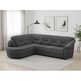 Sit & More Ecksofa SIT & MORE, B:267cm H:90cm T:206cmdunkelgrau, Wohnzimmer, Sofas, "Savona", mit Federkern, optional mit Schlaffunktion