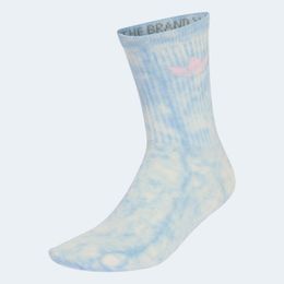 Damen Sportsocken "TIE DYE CREW, 3 PAAR", adidas originals, Gr. Lsanftes wei&szlig;, wonder beige, schwarz braun 2, Obermaterial: 52% Baumwolle, 45%
