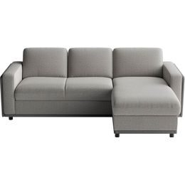 Sit & More Ecksofa SIT & MORE, B:236cm H:85cm T:161cmgrau, 100% Polyester, Wohnzimmer, Sofas, "Cordoba", wahlweise mit Schlaffunktion und Bettkasten oder