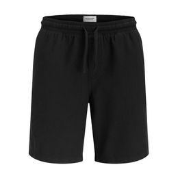 Jack & Jones PlusSize Herren Jogginghose "JPSTJAIDEN WAFFLE RESORT SHORTS PLS", schwarz, Gr. 46, JACK & JONES PLUSSIZE, unifarben, Web, Obermaterial: 100% Baumwolle,