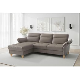 Sit & More Ecksofa SIT & MORE, B:230cm H:90cm T:164cmdelphine, Wohnzimmer, Sofas, "Pamela L-Form, Leder, B: 218 und 230 cm", optional Armteilverstellung,