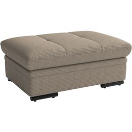 Sit & More Polsterhocker SIT & MORE, B:102cm H:43cm T:68cmtaupe, 100% Polyester, Hocker, "Viola, B: 102 cm", mit praktischen Stauraum