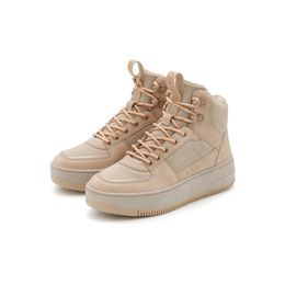 ELBSAND Sneaker 'Freizeitschuh, Halbschuh, High Top Sneaker, Turnschuh, Schn&uuml;rschuh' beige Gr. 39 f&uuml;r Damen