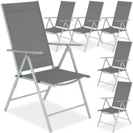 TecTake&reg; Gartenstuhl, klappbar, 8-fach verstellbare R&uuml;ckenlehne, 54,5 x 65 x 107,5 cm
