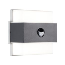 Brilliant Lampe, Archie LED Au&szlig;enwandleuchte Bewegungsmelder anthrazit, Metall/Kunststoff, 1x 7.5W LED integriert, (650lm, 4000K), A