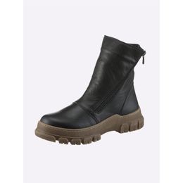 Andrea Conti Stiefelette, Schwarz, Gr. 36, Damen, Stiefeletten, Material: Rindsleder