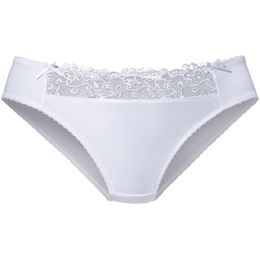 Damen Slip, Wei&szlig;, Gr. 36/38, Nuance by Lascana, Unterhosen, Material: Polyamid