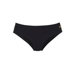 Lascana Damen Bikini-Slip, Schwarz, Gr. 46, Bikinihosen, Material: Polyamid