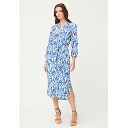 Olsen Kleid in Hellblau/ Wei&szlig; - 68% | Gr&ouml;&szlig;e 46 | Damen-kleider